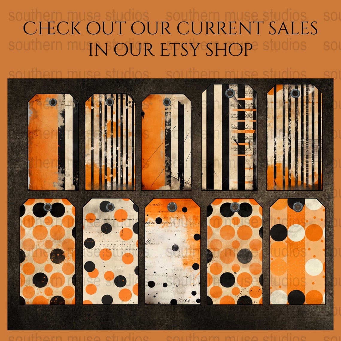 Halloween Digital Tags, Haunted Ledger Kit, Witch Tags, Black Cats ...