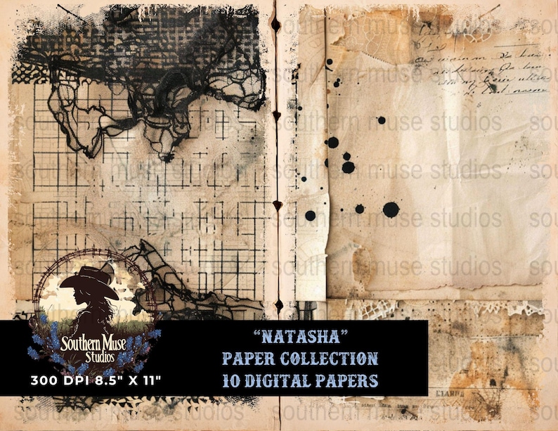 Digital Paper, Grunge Texture Scrapbook Paper, Vintage Backgrounds ...