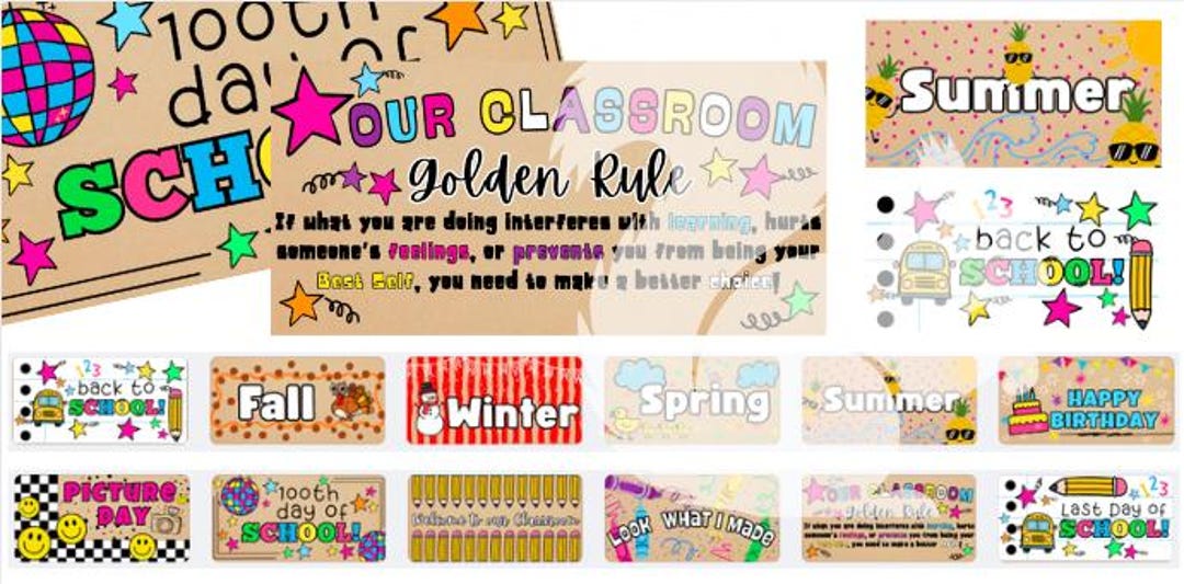Butcher Paper Teacher Banners - Etsy