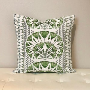 Anna French Cairo in Green Designer Pillow Cover With or - Etsy
