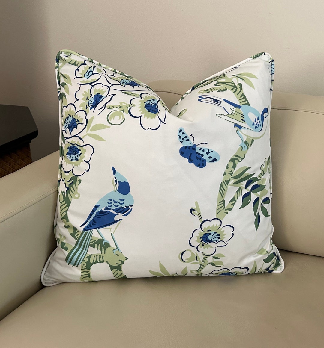 Thibaut Yukio in Blue and Green on White (on Both Sides) Designer ...