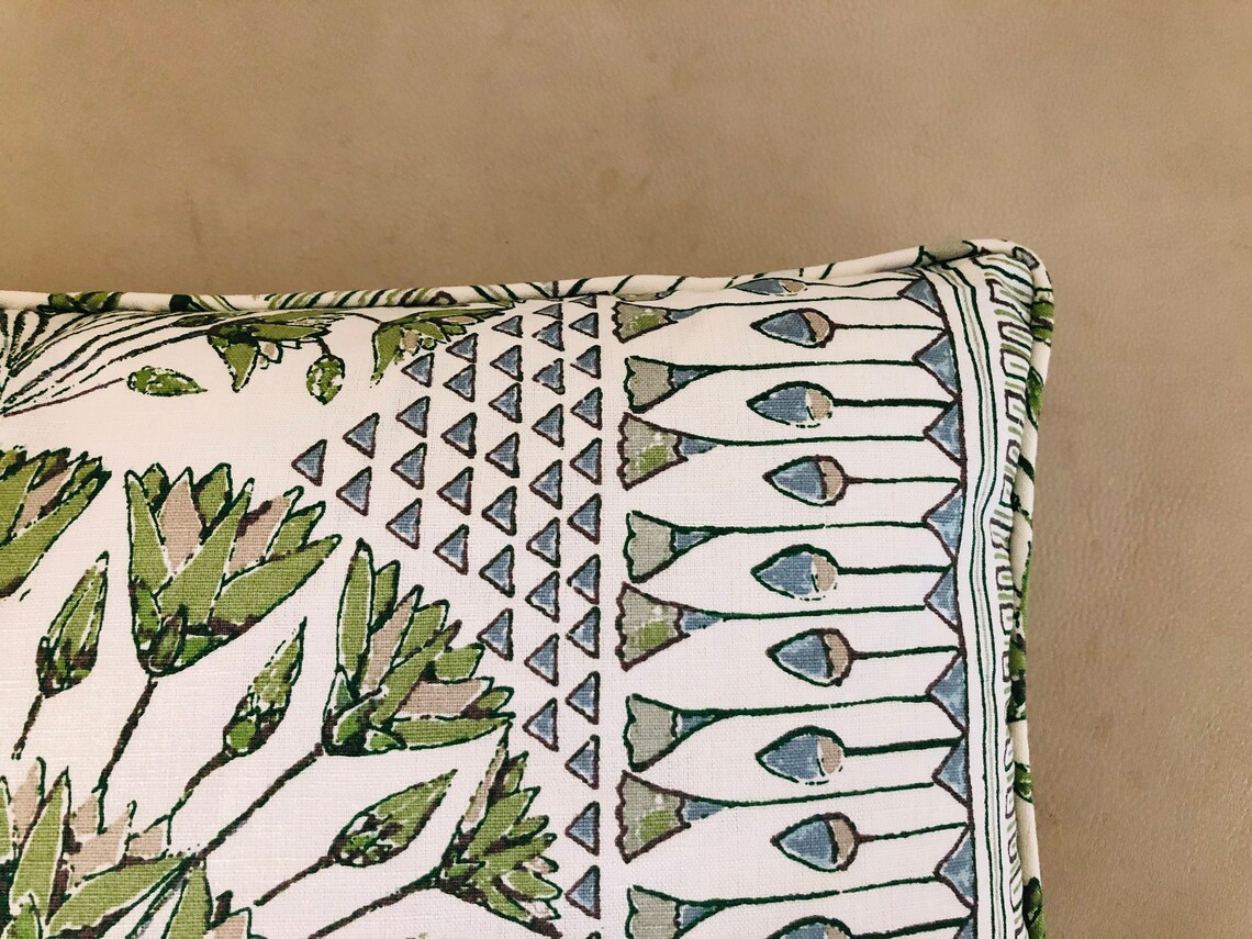 Anna French Cairo in Green Designer Pillow Cover With or - Etsy