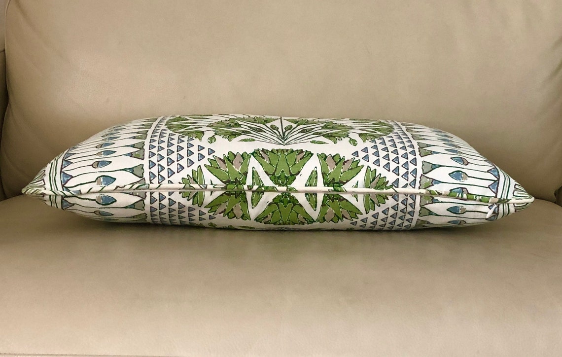 Anna French Cairo in Green Designer Pillow Cover With or - Etsy