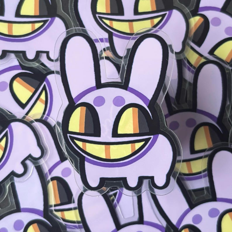 Jax Maid Bunny Epoxy Keychain and Stickers the Amazing Digital Circus ...