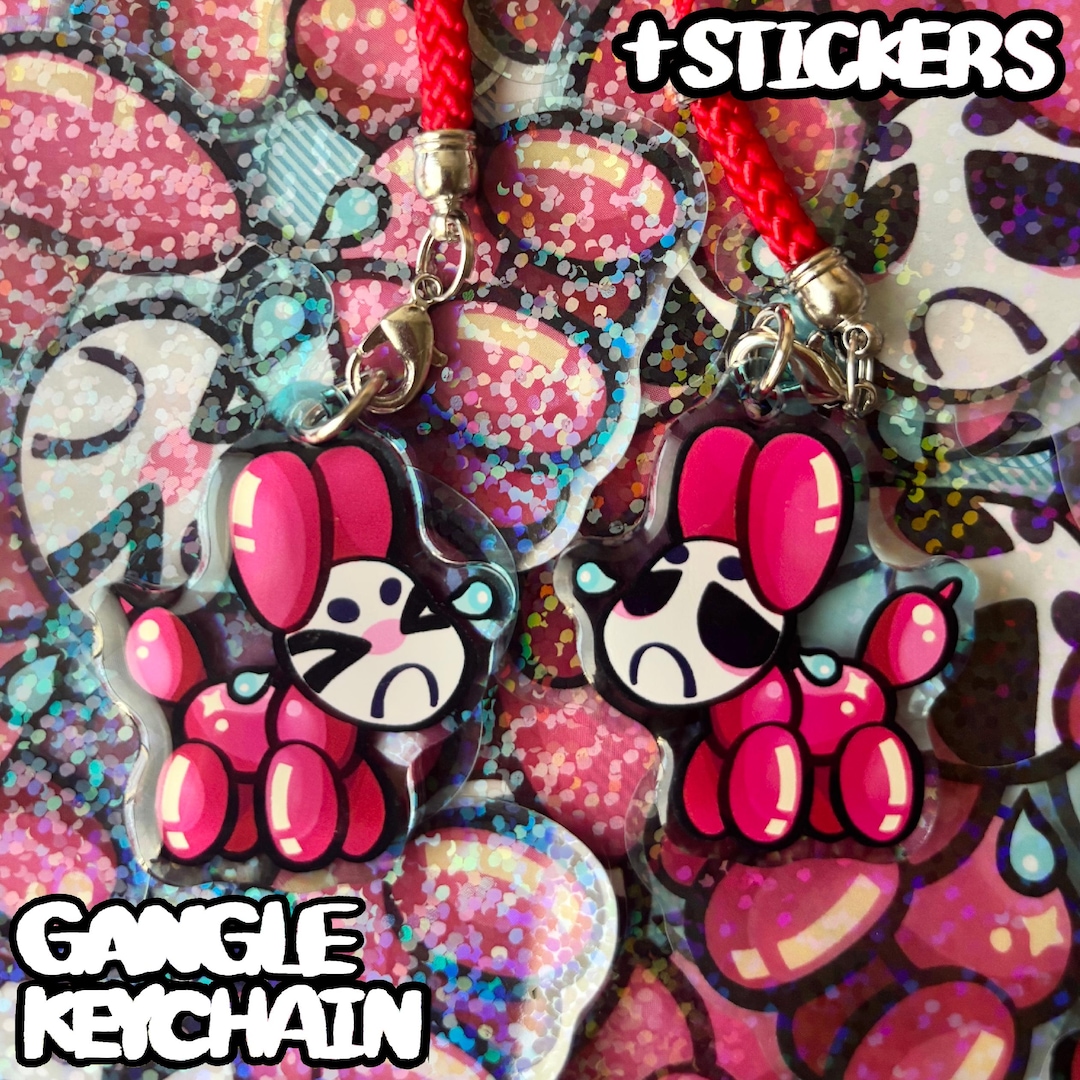 Gangle Balloon Dog Acrylic Epoxy Keychain and Stickers the Amazing ...