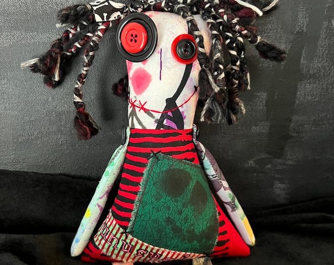 Odd Odetta Strange Girl Doll, Creepy Cute Art Doll, Halloween Cloth ...