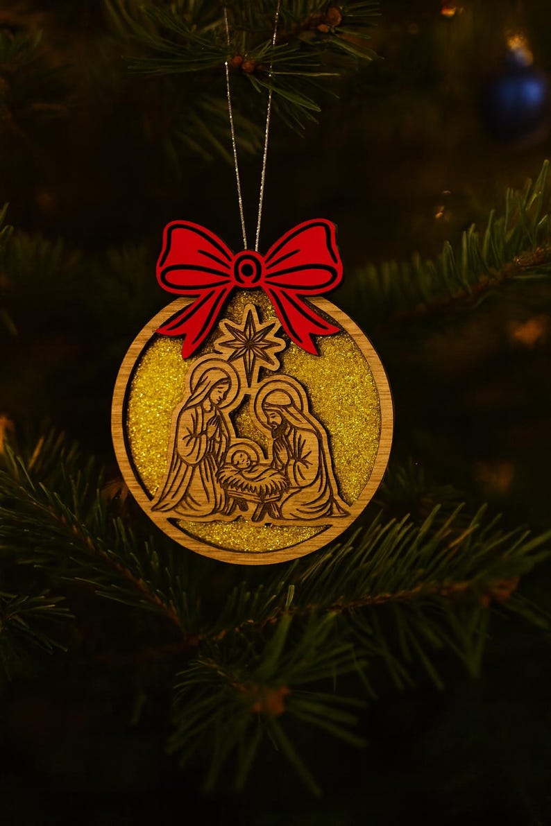 Christmas Ornament SVG Bundle | Laser Cut Festive Bauble Set for ...