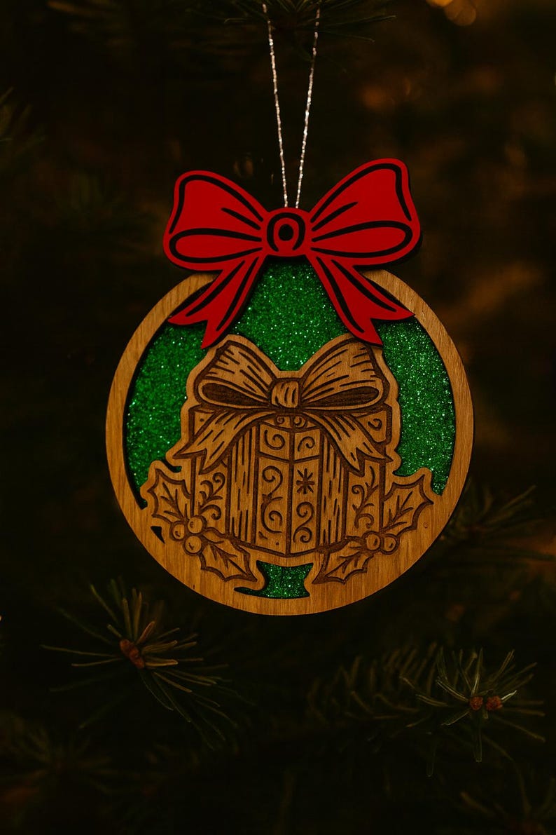 Christmas Ornament SVG Bundle | Laser Cut Festive Bauble Set for ...