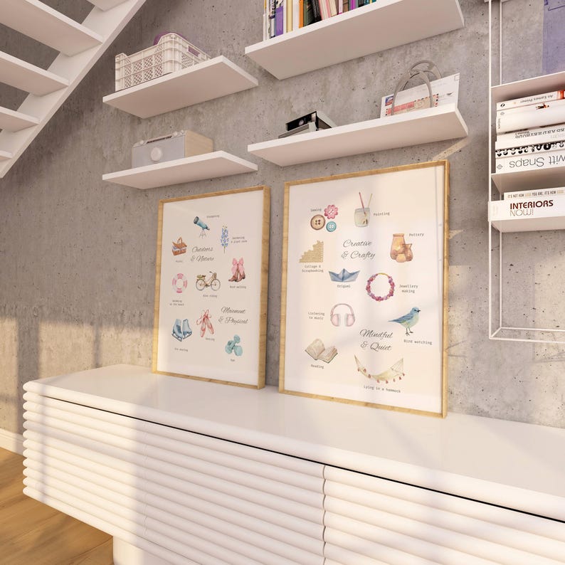 Custom Dopamine Menu Visual Aid Poster | Aesthetic Printable Wall Art ...
