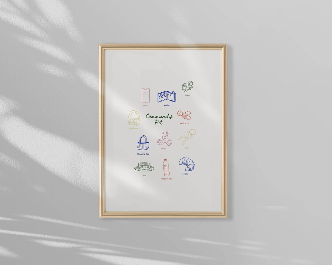 Custom 'grab & Go' Visual Aid Printable Wall Art | Aesthetic Leaving ...