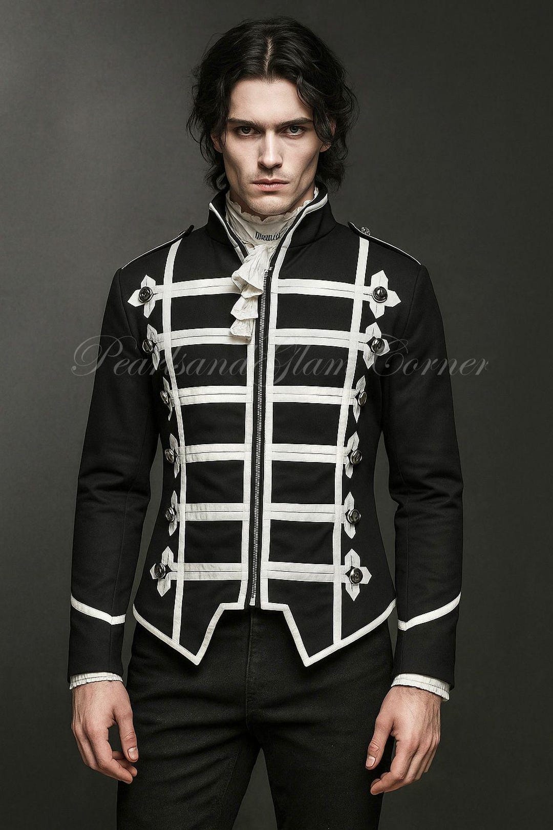 Black Parade Military Gothic Drummer Steampunk Rock Victorian Jacket ...