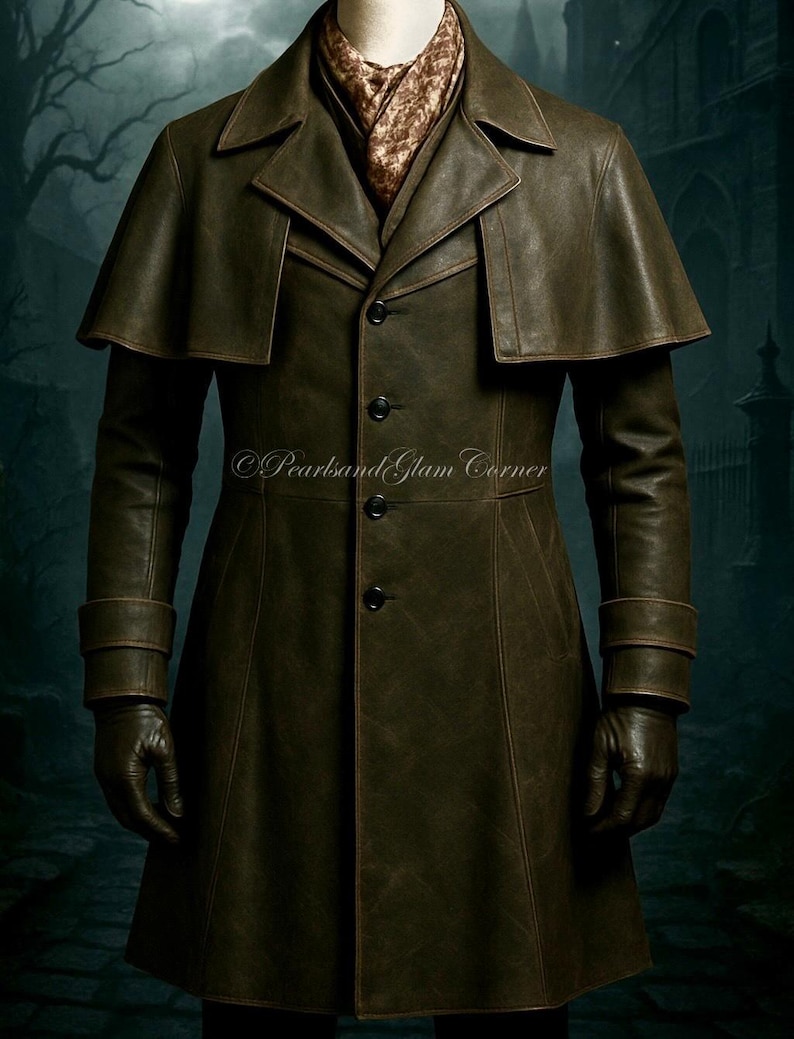 Bloodborne Hunter Cosplay Costume Vintage Leather Trench Coat, Gothic ...