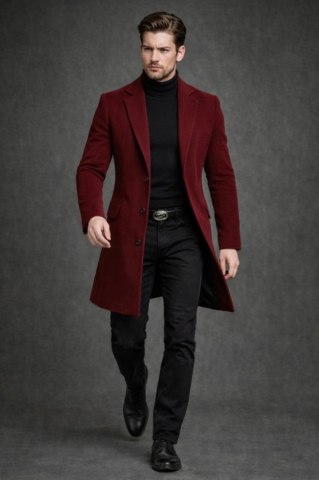 Men's Victorian Wool Regency Coat, Vintage Gothic Steampunk Tailored ...