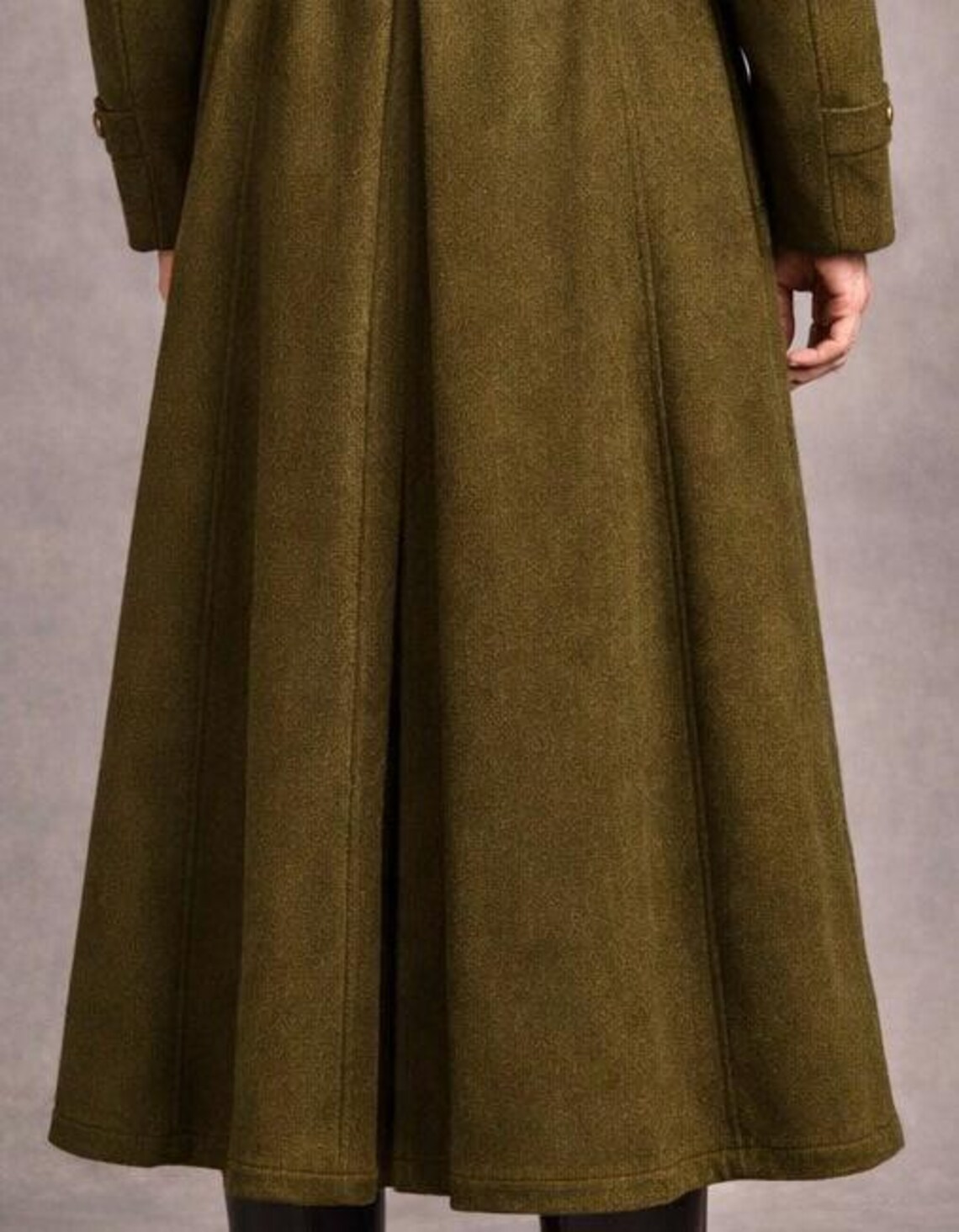 Men's Victorian Military Green Wool Regency Tailcoat, Vintage Officer ...