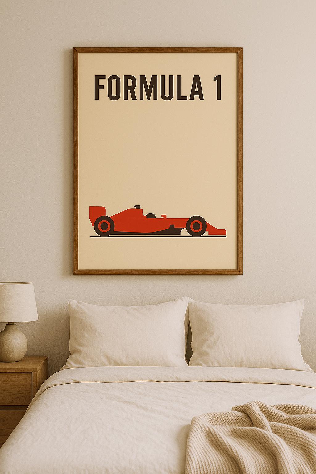 Minimalist Formula 1 Poster – Digital Download | Modern F1 Wall Art ...