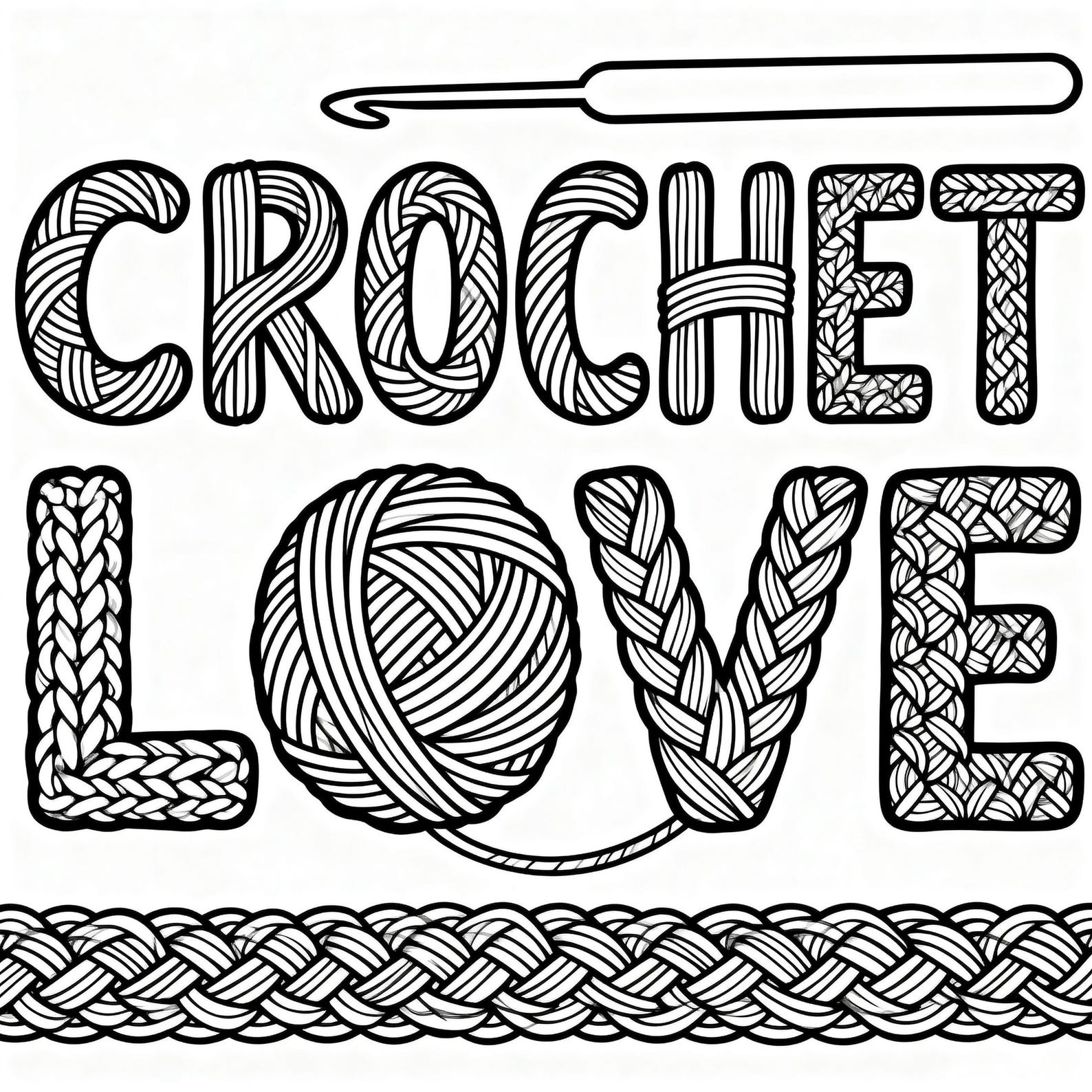 Crochet Coloring Book, Yarn Art, Granny Square (PDF Printable) - Etsy