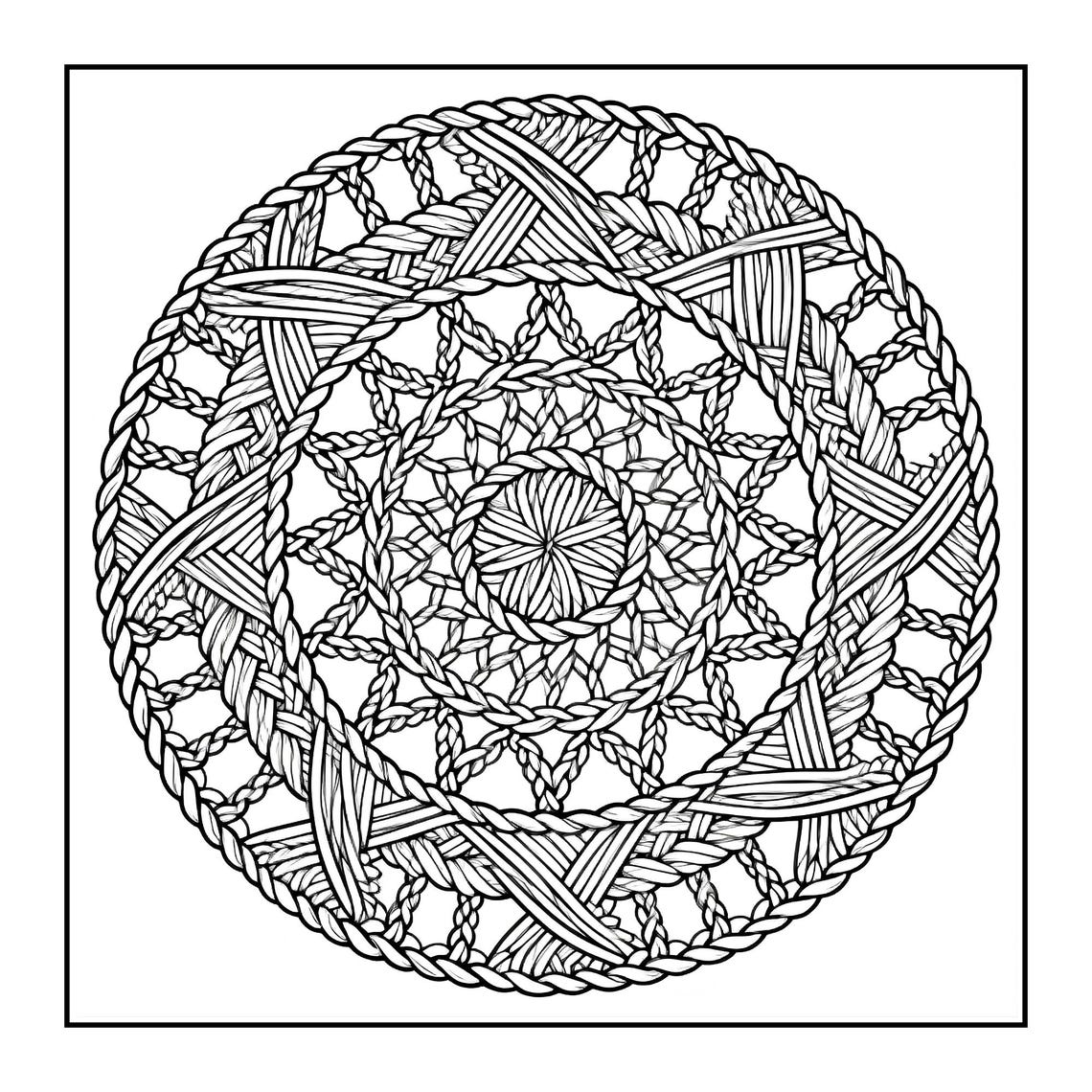 Crochet Coloring Book, Yarn Art, Granny Square (PDF Printable) - Etsy