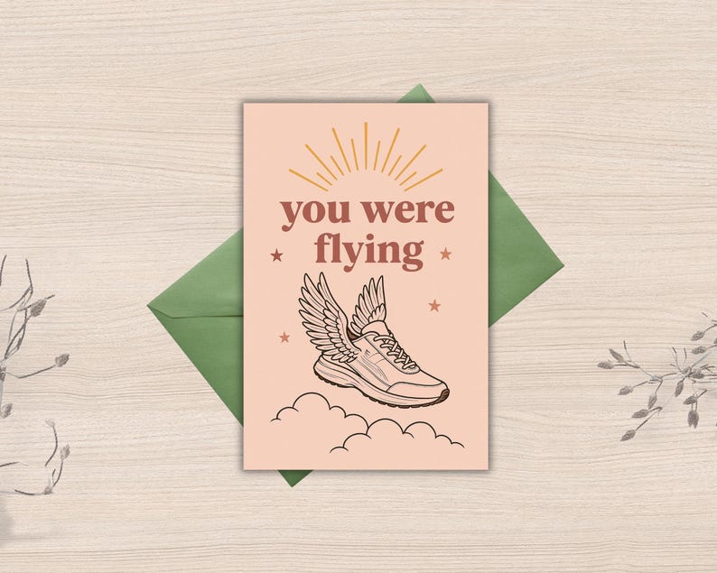 Printable Running Congratulations Card, Runner Card, Digital Download ...