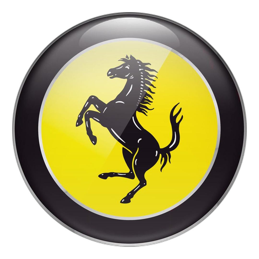 Ferrari Wheel Center Cap Stickers | 3D Domed Silicone Emblems | Hub Cap ...