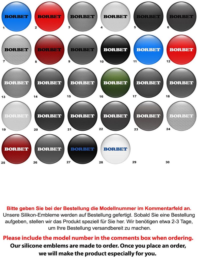 Set of 4 All Brand Center Cap Stickers – Handmade Rim Emblems – Custom ...