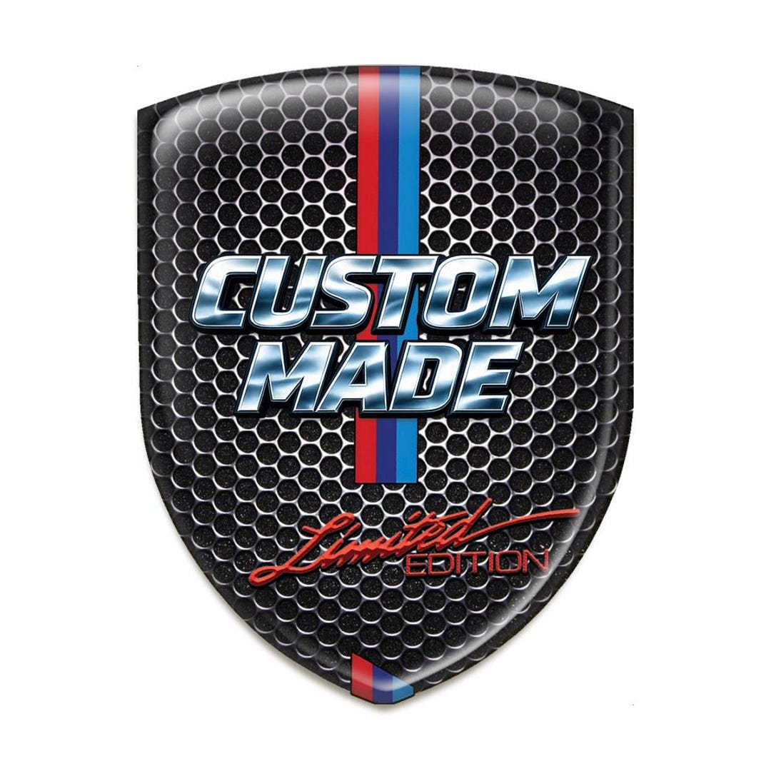 Custom Car Emblem Sticker – 3D Domed Epoxy Resin Automotive Badge ...