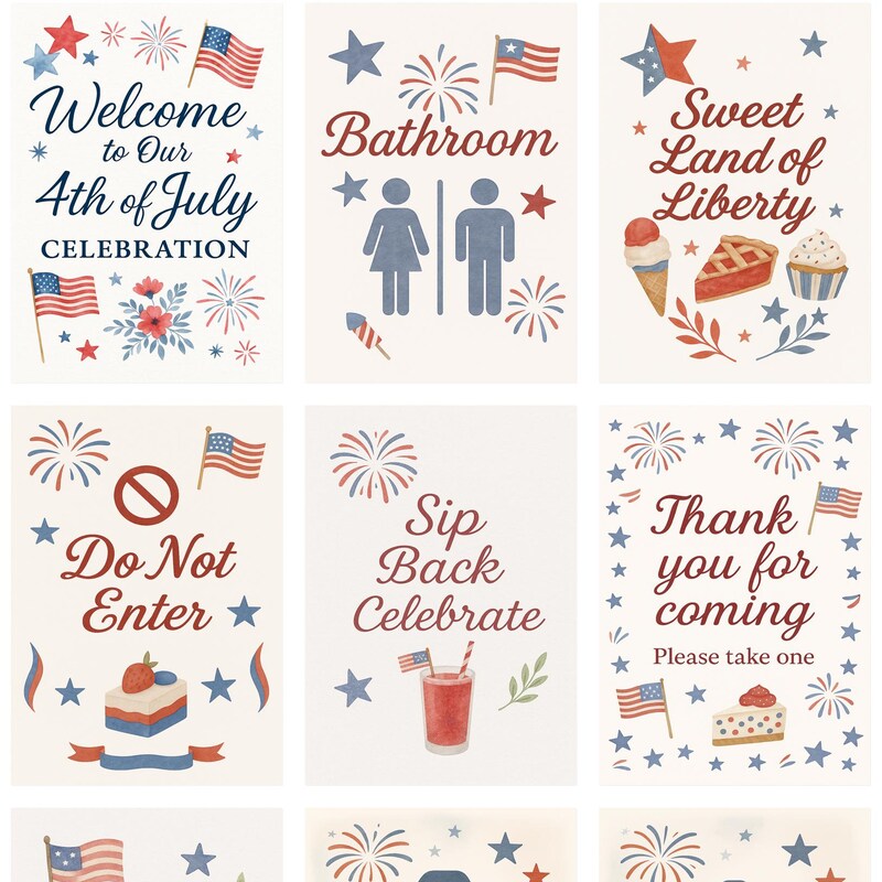 4th of July Signs - Etsy