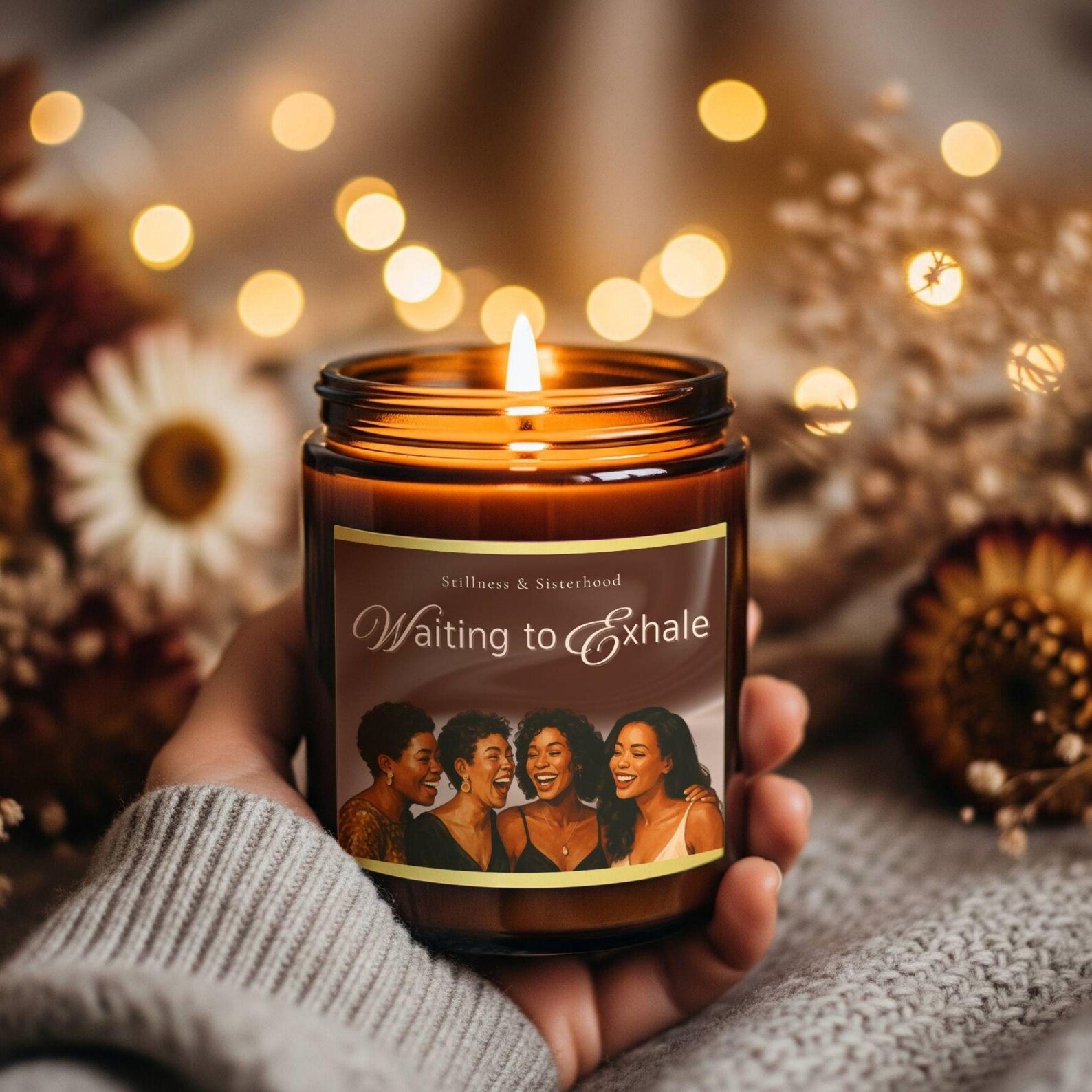 Waiting to Exhale Candle Label Template : Ladies Night Party Decor ...