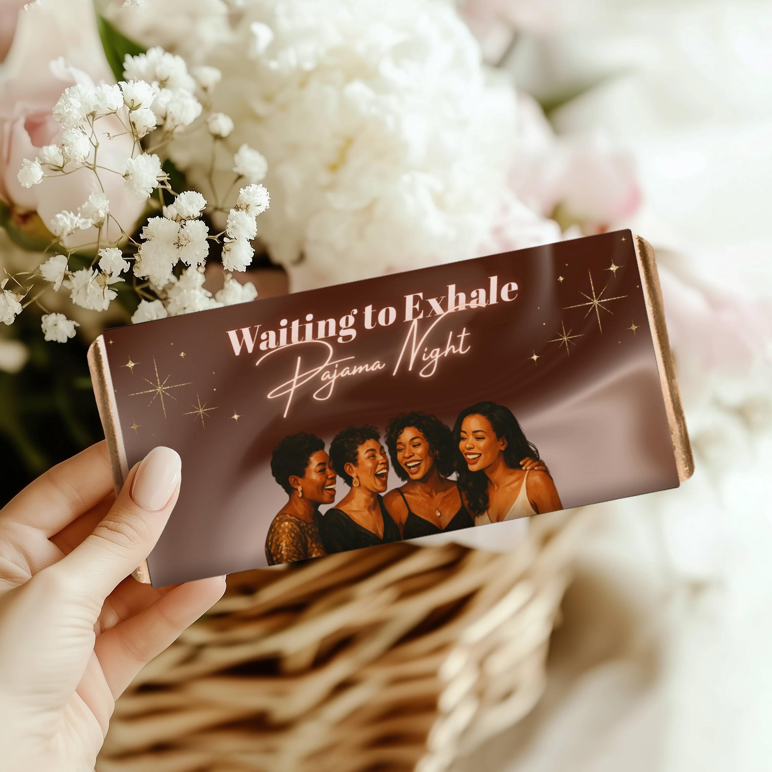 Waiting to Exhale Chocolate Bar, Candy Bar Wrapper Template, Editable ...