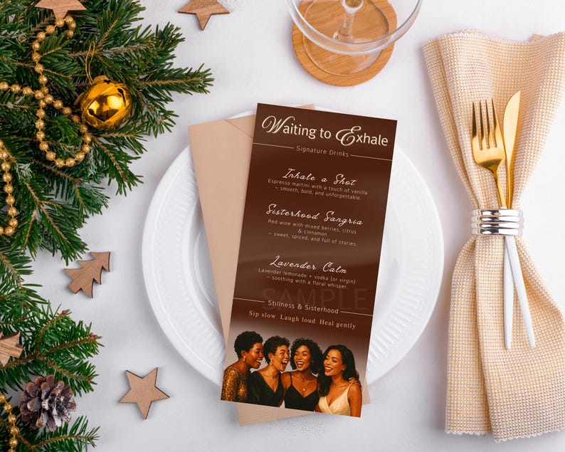 Waiting to Exhale Party Bundle, 90s Movie Ladies Night Canva Templates ...