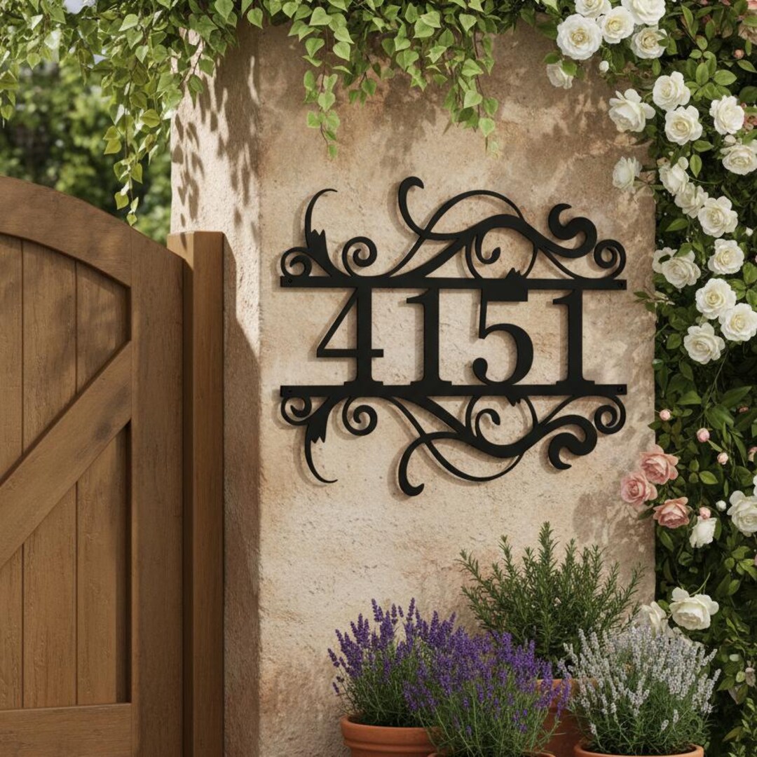 Custom Address House Sign,personalized House Number Sign,house Number ...