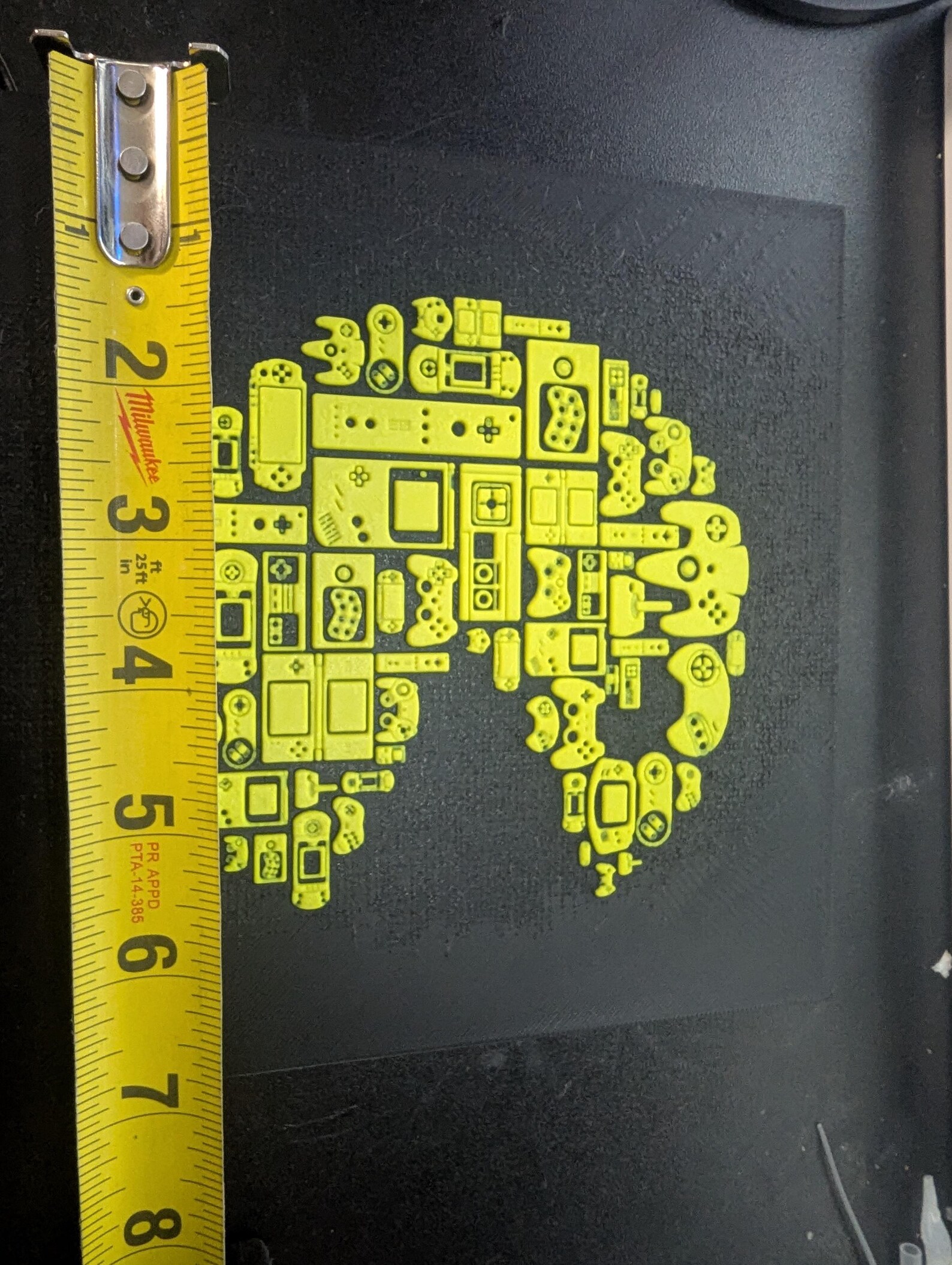 Pacman Console Mosaic - Framed 3d Printed 2d Wall Art - Etsy