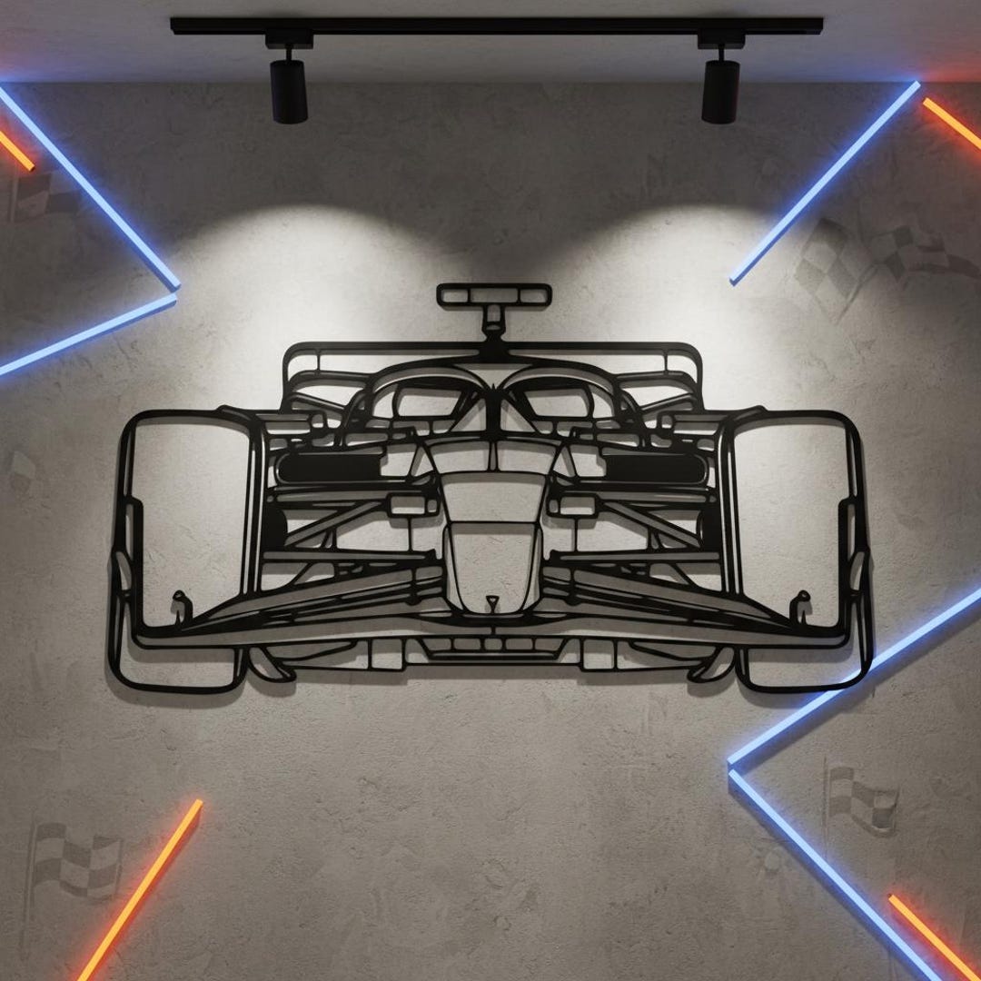 Metal F1 Car Silhouette,metal F1 Car Wall Art,car Silhouette Decor,f1 ...