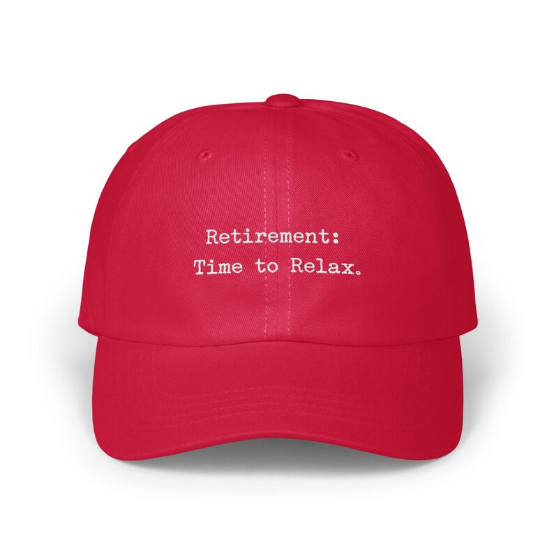 Funny Retirement Dad Cap: Time to Relax Gift - Etsy
