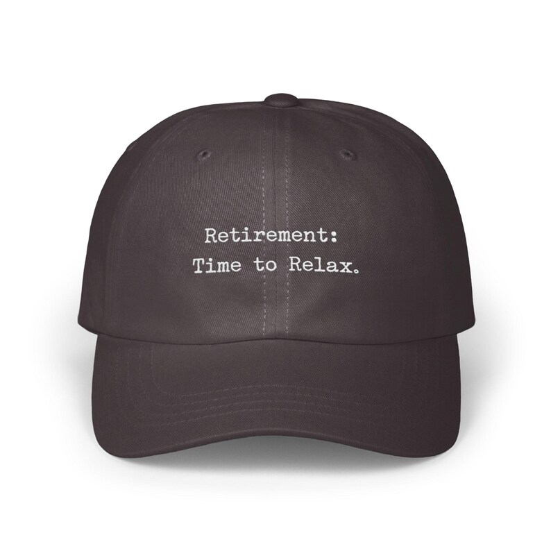 Funny Retirement Dad Cap: Time to Relax Gift - Etsy