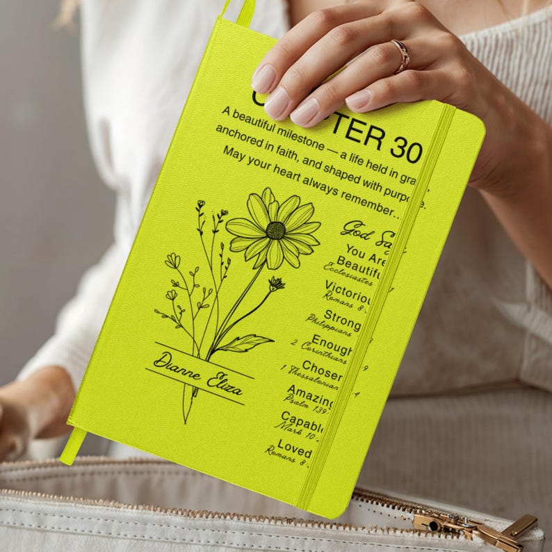Personalized 30 Year Old Gift Journal for Her Him, 30th Birthday Gift ...