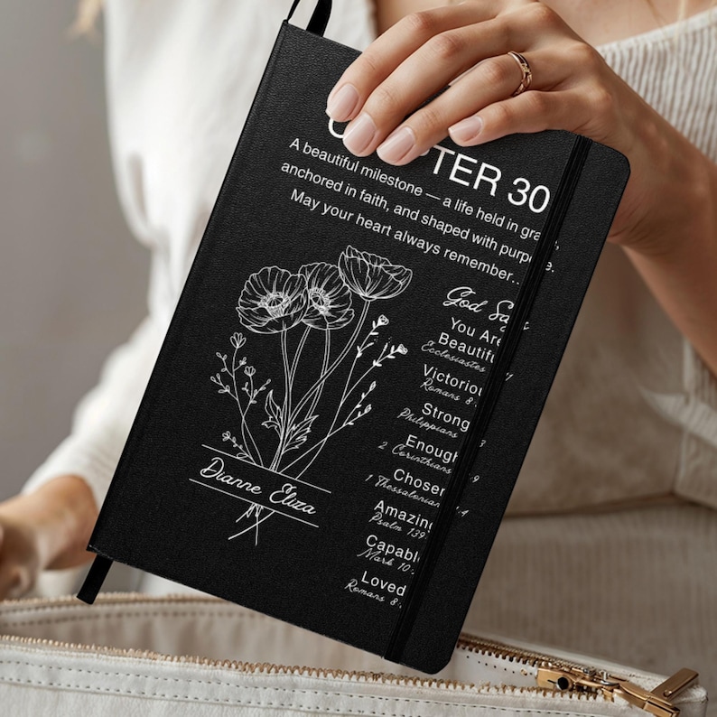 Personalized 30 Year Old Gift Journal for Her Him, 30th Birthday Gift ...