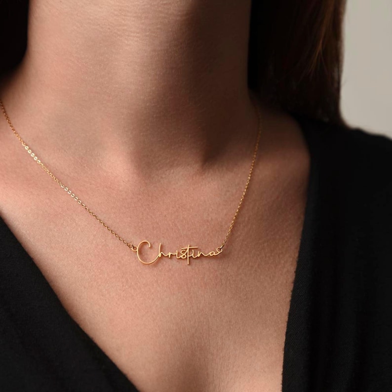 16th Birthday Gift: Custom Name Necklace With Personalized Sweet ...