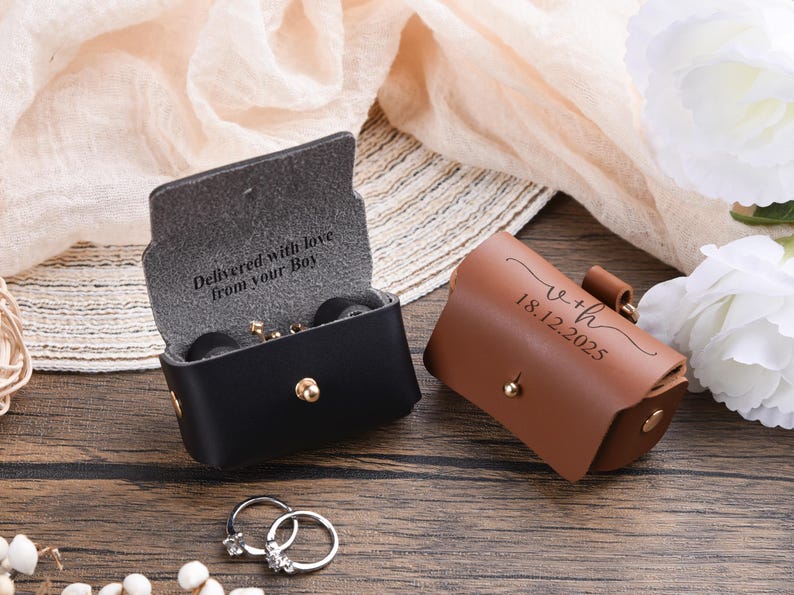 Personalized Leather Dog Ring Box, Pet Proposal Ring Holder - Etsy