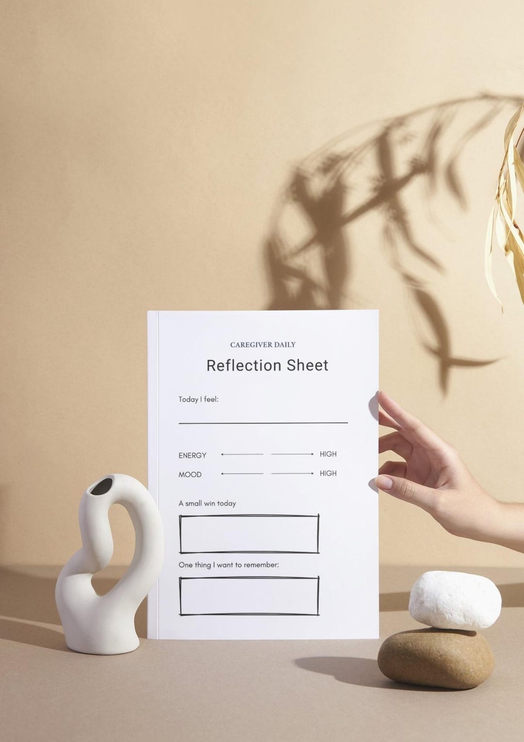 Caregiver Daily Reflection Printable Page – Support Journal for Stroke ...
