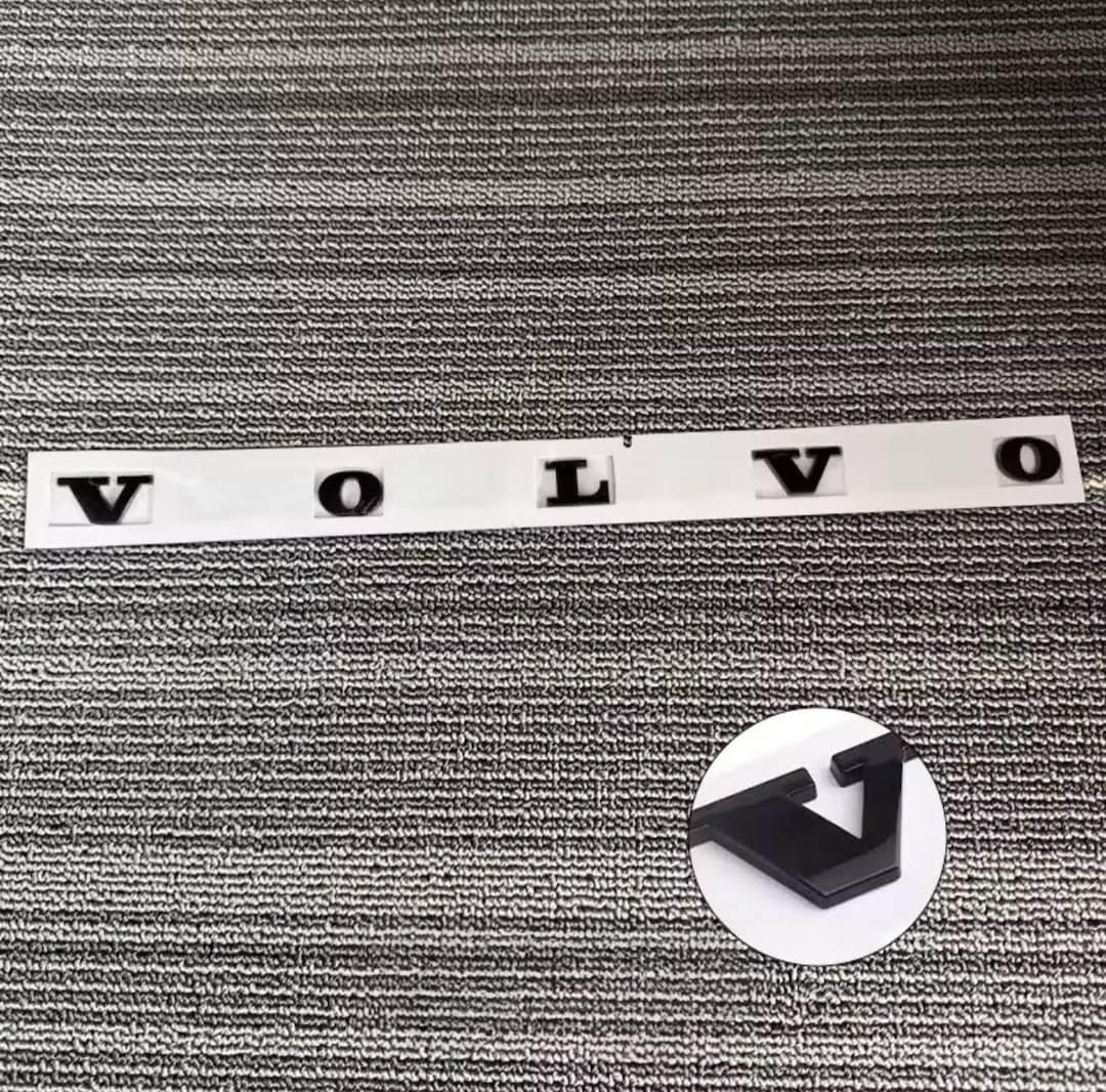 Black Gloss VOLVO Trunk Emblem Letters - ABS Car Badge - Etsy