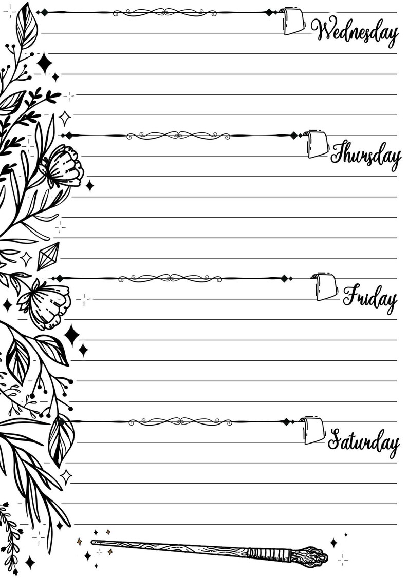 Witchy Weekly Planner - Etsy