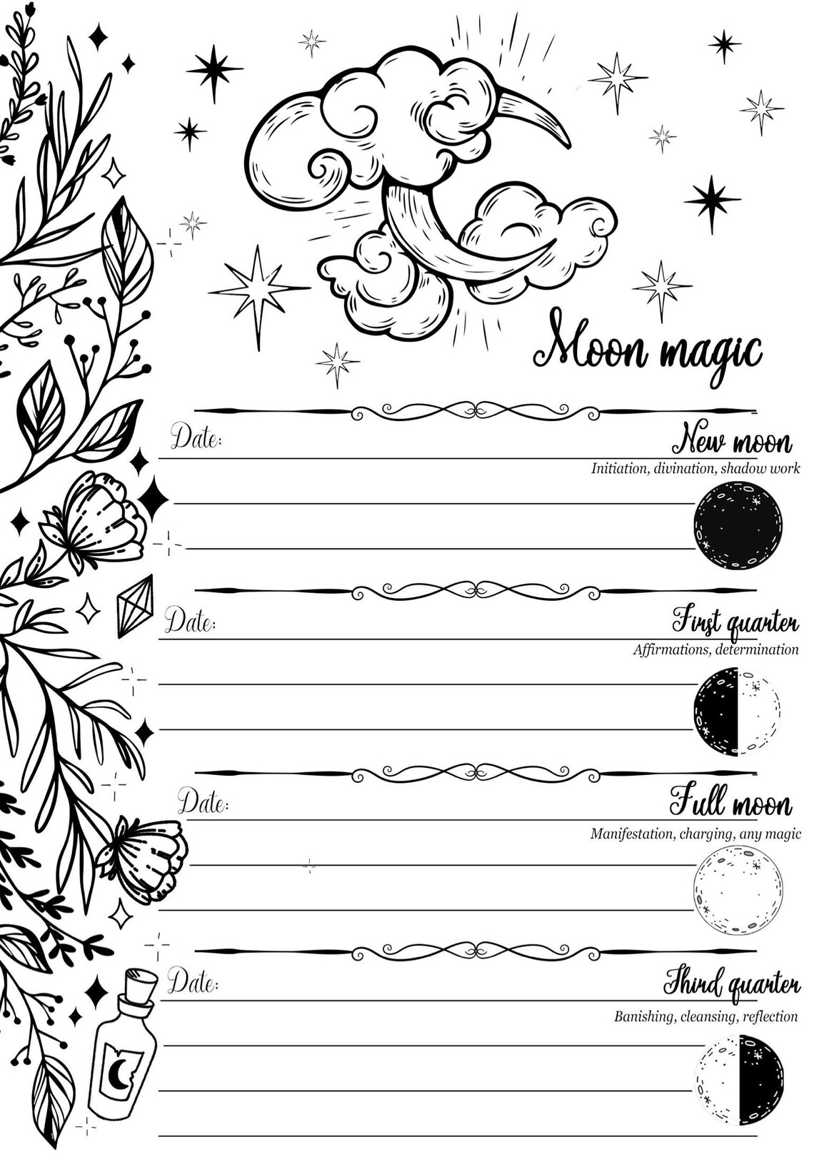 Witchy Weekly Planner - Etsy