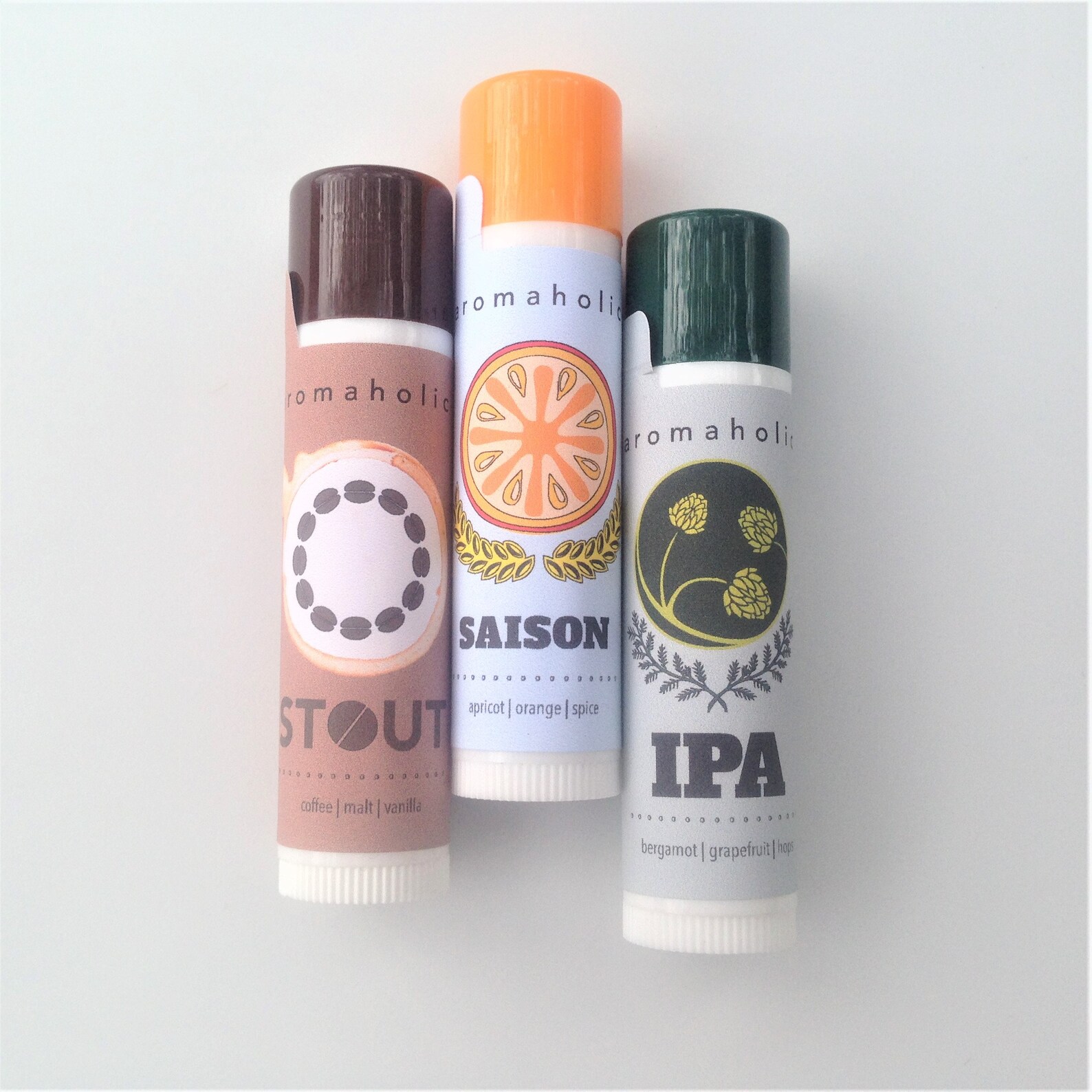 Craft Beer-flavored Lip Balms Beer Lip Balm Trio IPA Lip | Etsy