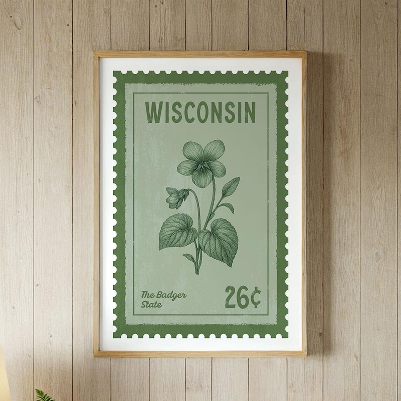 Vintage Wisconsin Stamps - Etsy UK