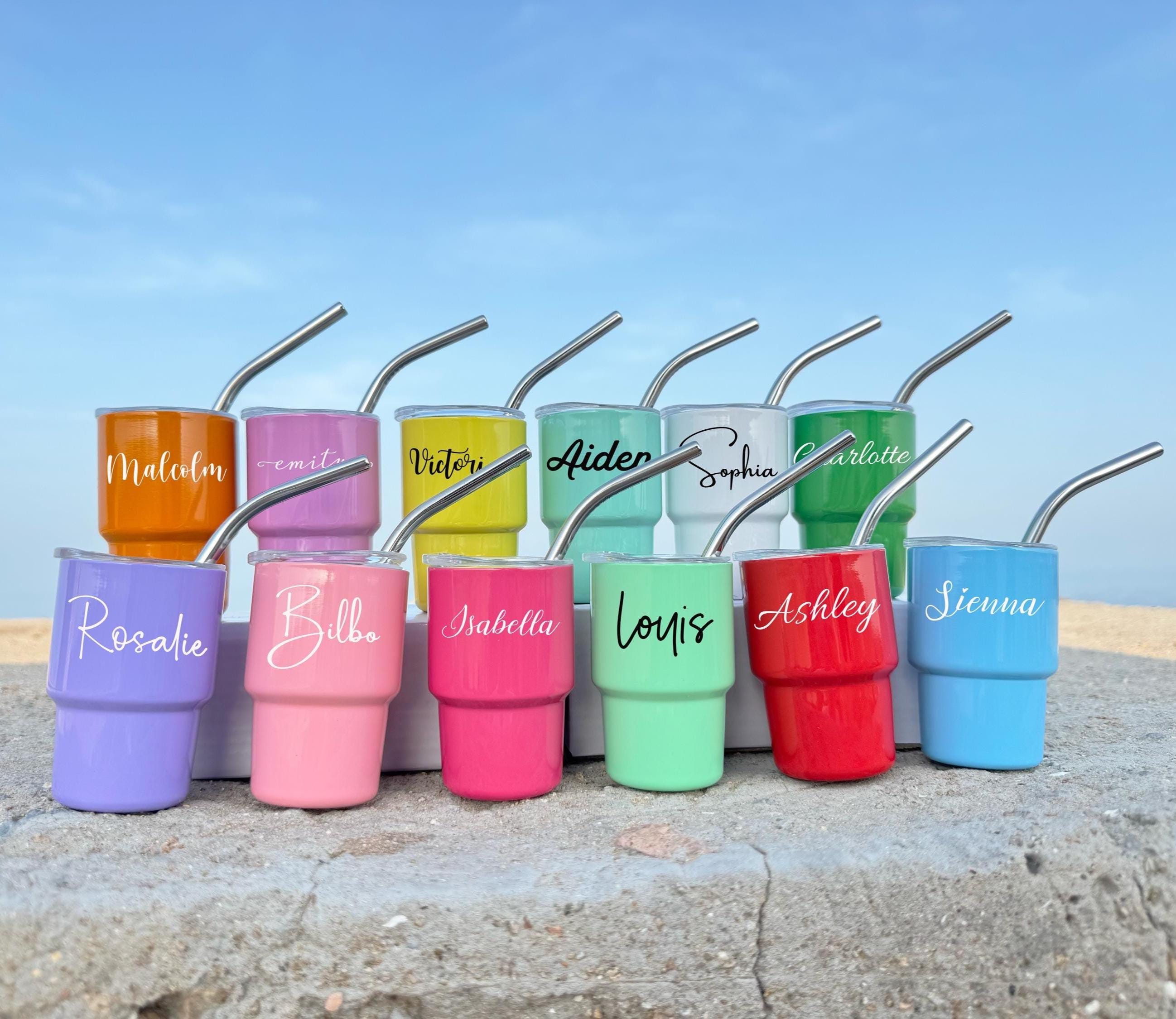 Mini Shot Cup, Bridesmaid Gift, Personalized 3oz Mini Tumbler, Custom ...