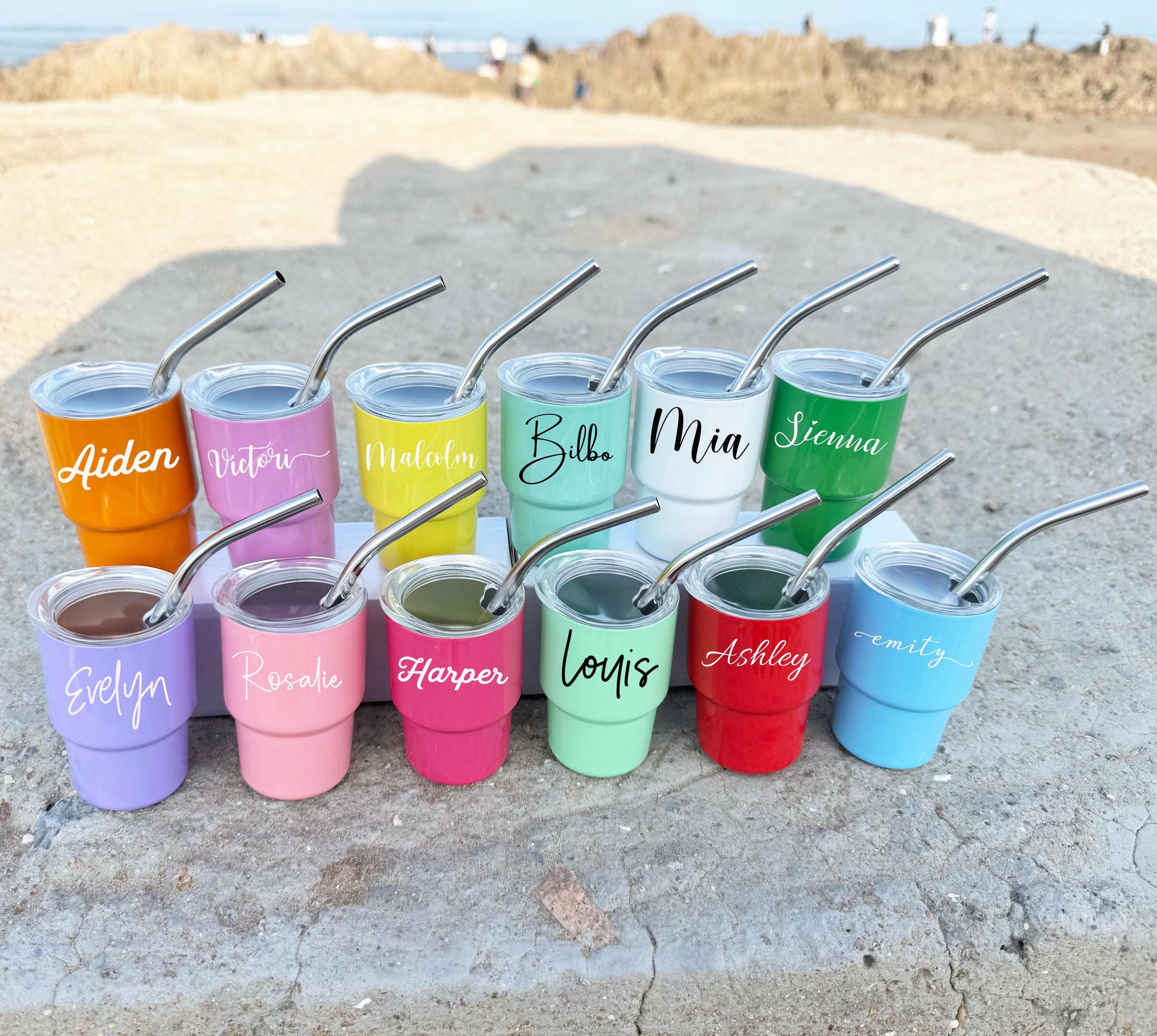 Mini Shot Cup, Bridesmaid Gift, Personalized 3oz Mini Tumbler, Custom ...