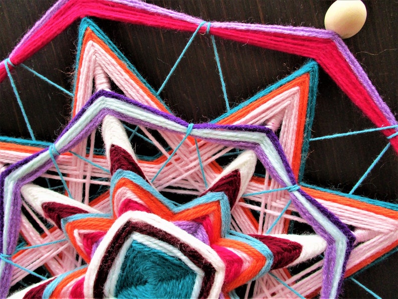 Mandala weaving mandala wall art mandala wall decor weaving | Etsy