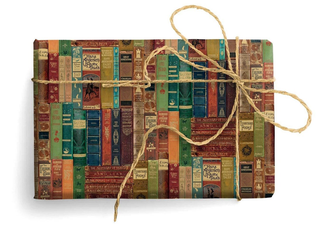 Classic Books Italian Wrapping Paper by Kartos, 2 Folded Sheets - Etsy