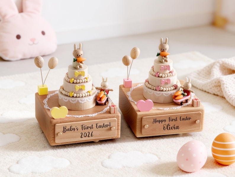 Personalized Christmas Train Music Box: Baby's First Christmas Keepsake ...