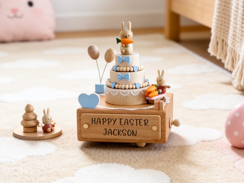 Personalized Christmas Train Music Box: Baby's First Christmas Keepsake ...